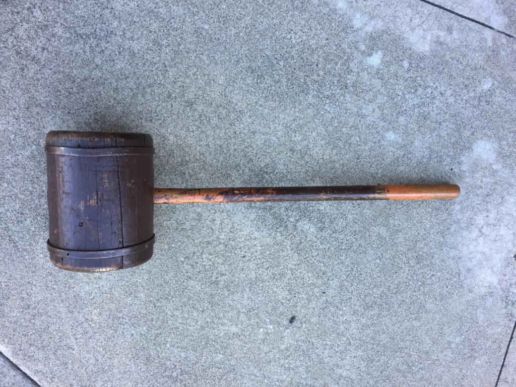 Very Large Antique Wooden Mallet, Circa 1880. - Garden Court Antiques