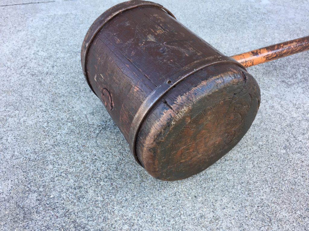 Very Large Antique Wooden Mallet, Circa 1880. - Garden Court Antiques