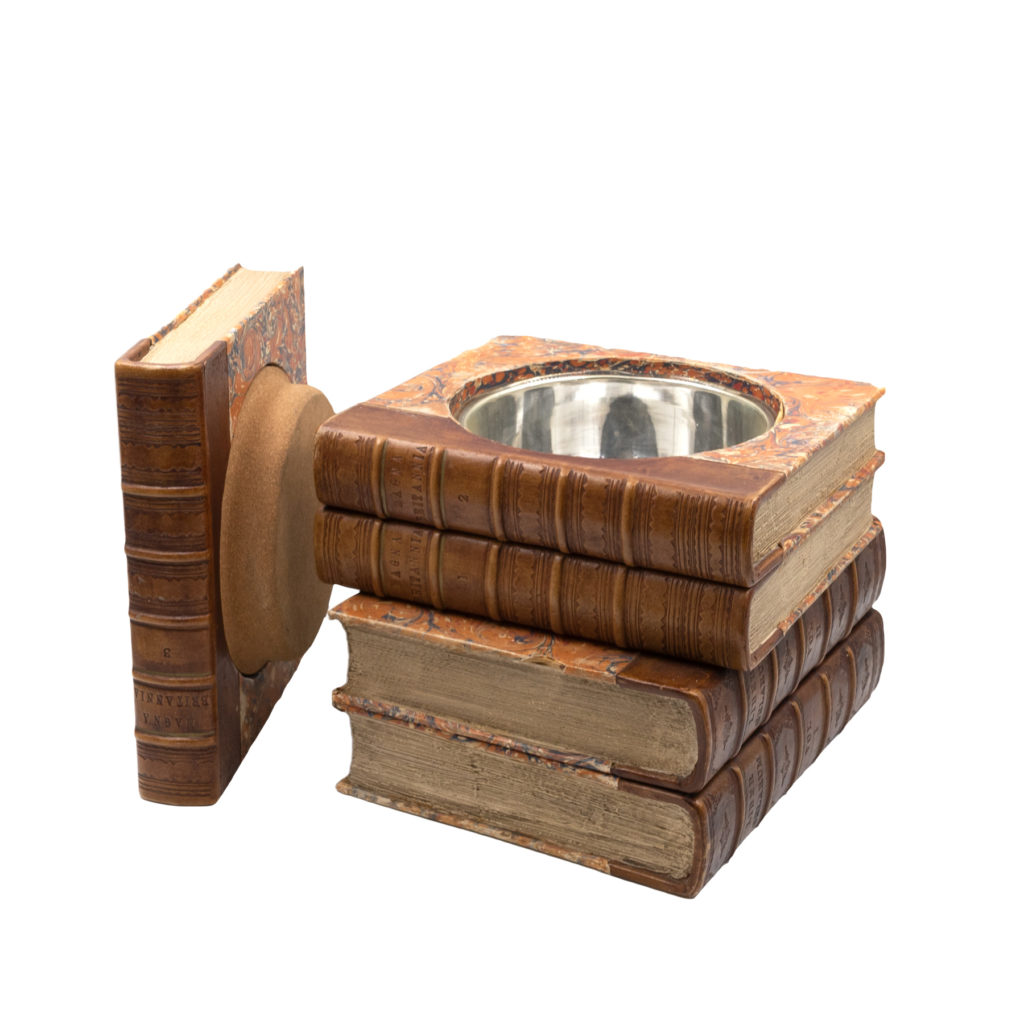 Victorian Era Faux Stack of Books Hidden Wine Cooler, Ice Bucket (415 ...