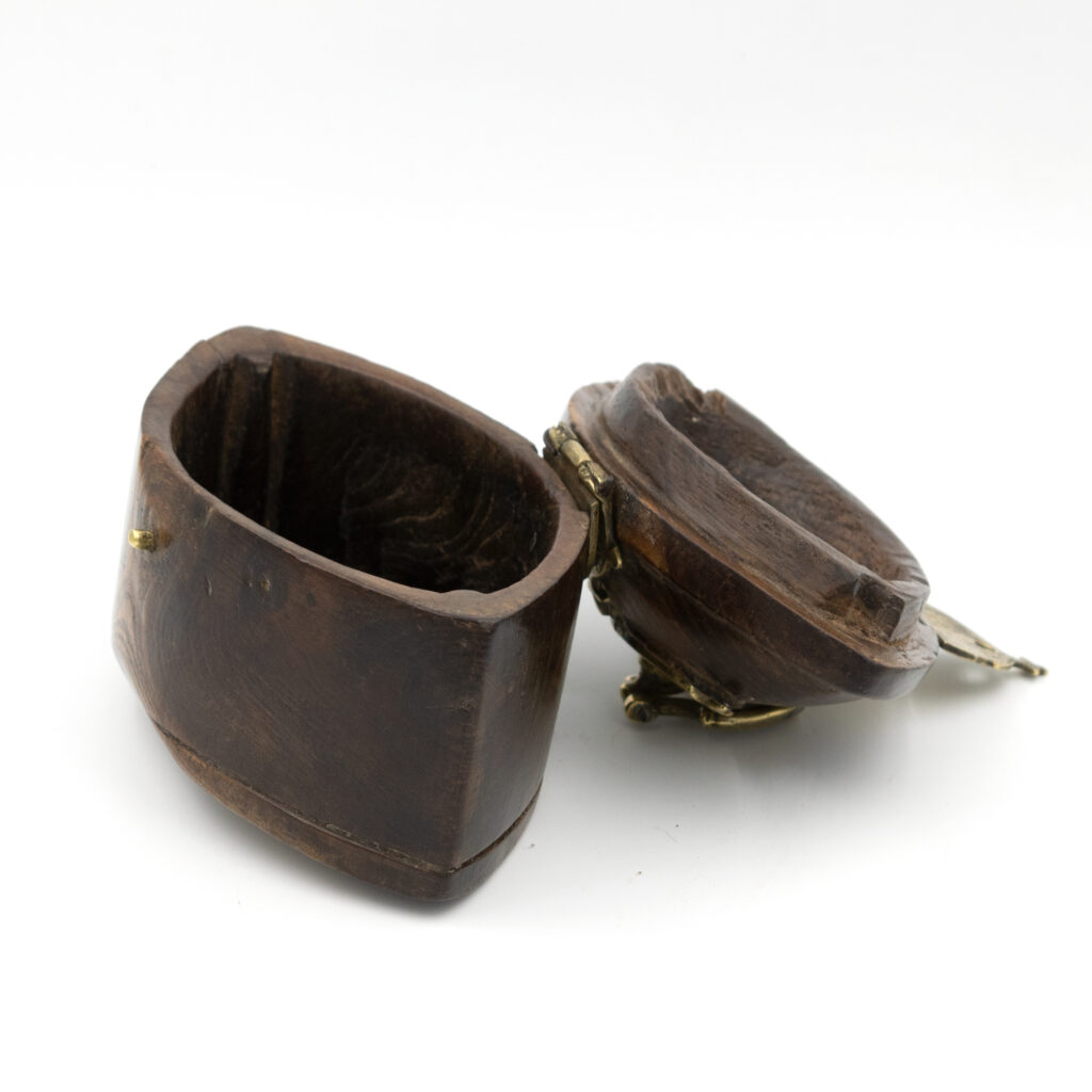 Very Unusual Lozenge Shaped Hardwood Box Possibly Tea Caddy Or Tobacco ...