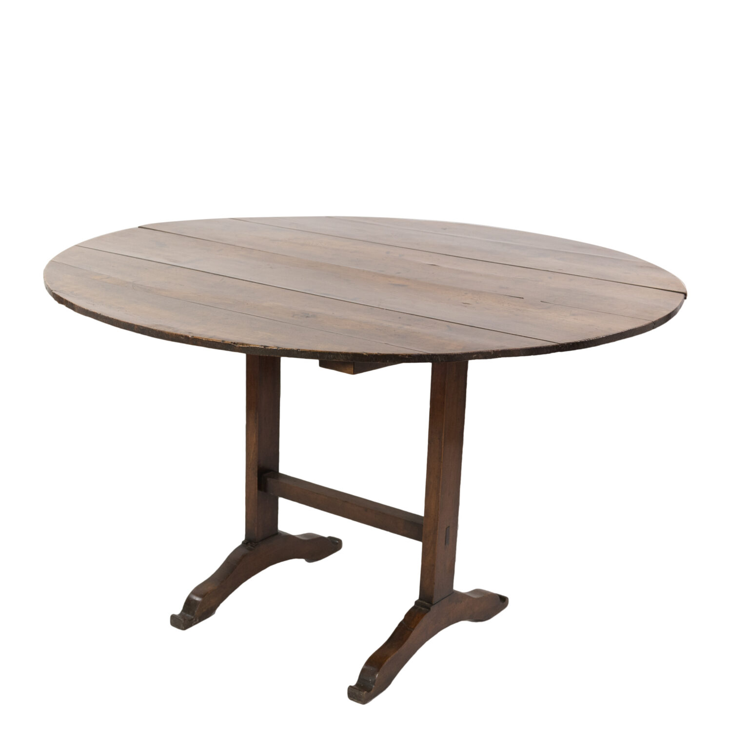 19th Century Rustic Round Fruitwood Vendange Table, Circa 1800 ...