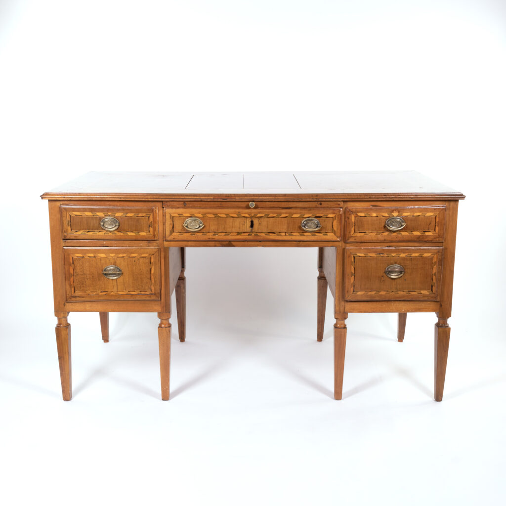 Italian Neoclassical Five Drawer Fruitwood Writing Desk, Circa 1790 ...