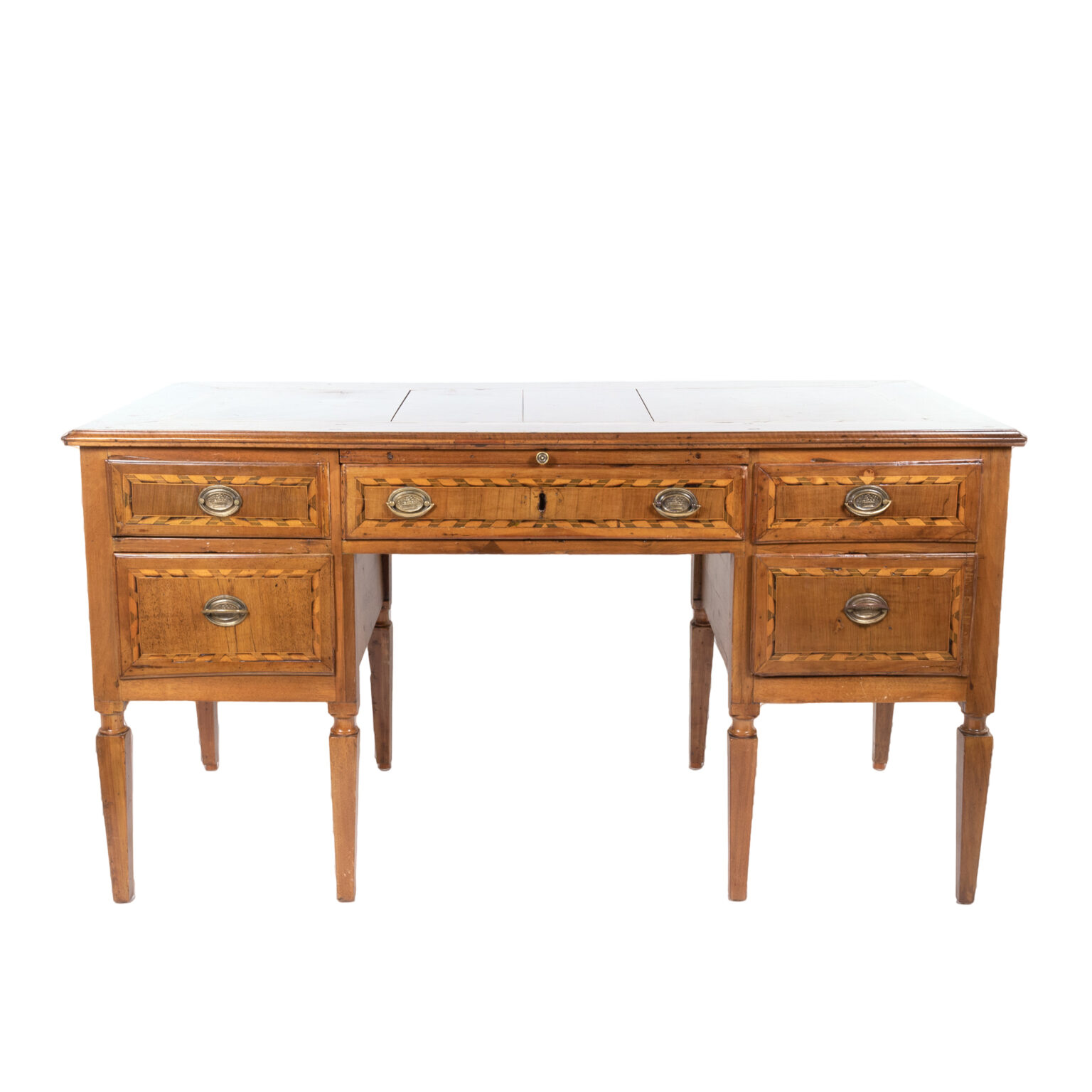 Italian Neoclassical Five Drawer Fruitwood Writing Desk, Circa 1790 ...