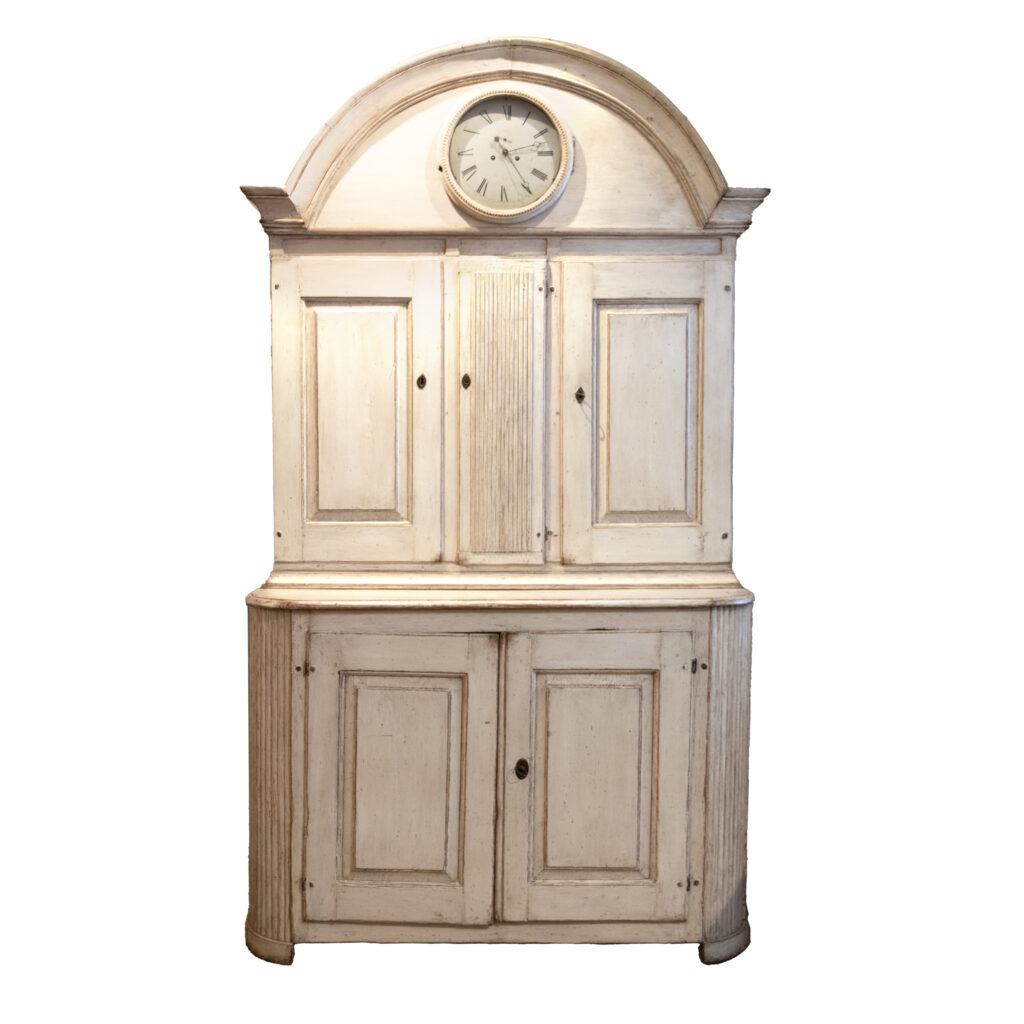 Swedish Gustavian Clock Cabinet, Circa 1800. - Garden Court Antiques