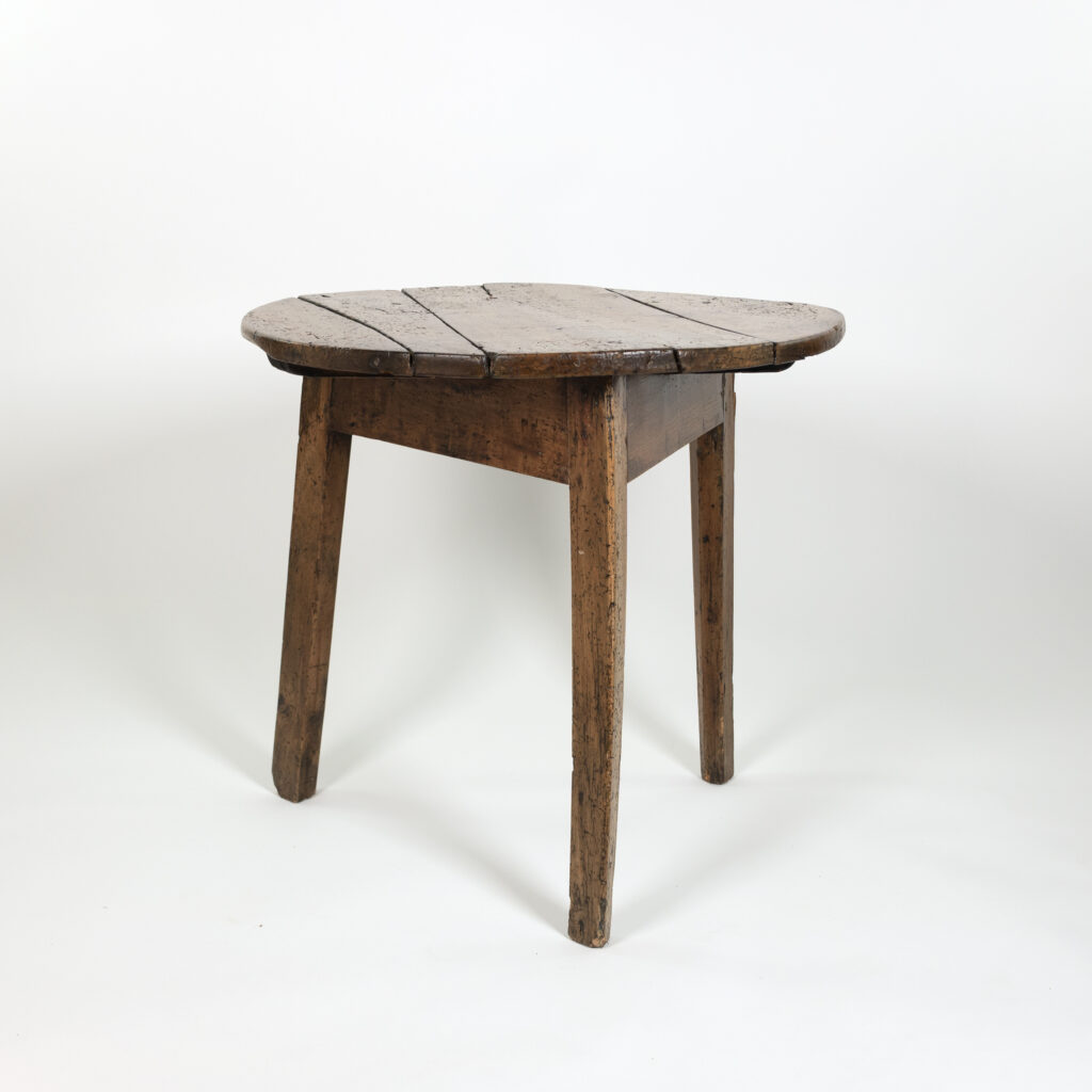 Rustic Pearwood Cricket Table English circa 1850 - Garden Court Antiques