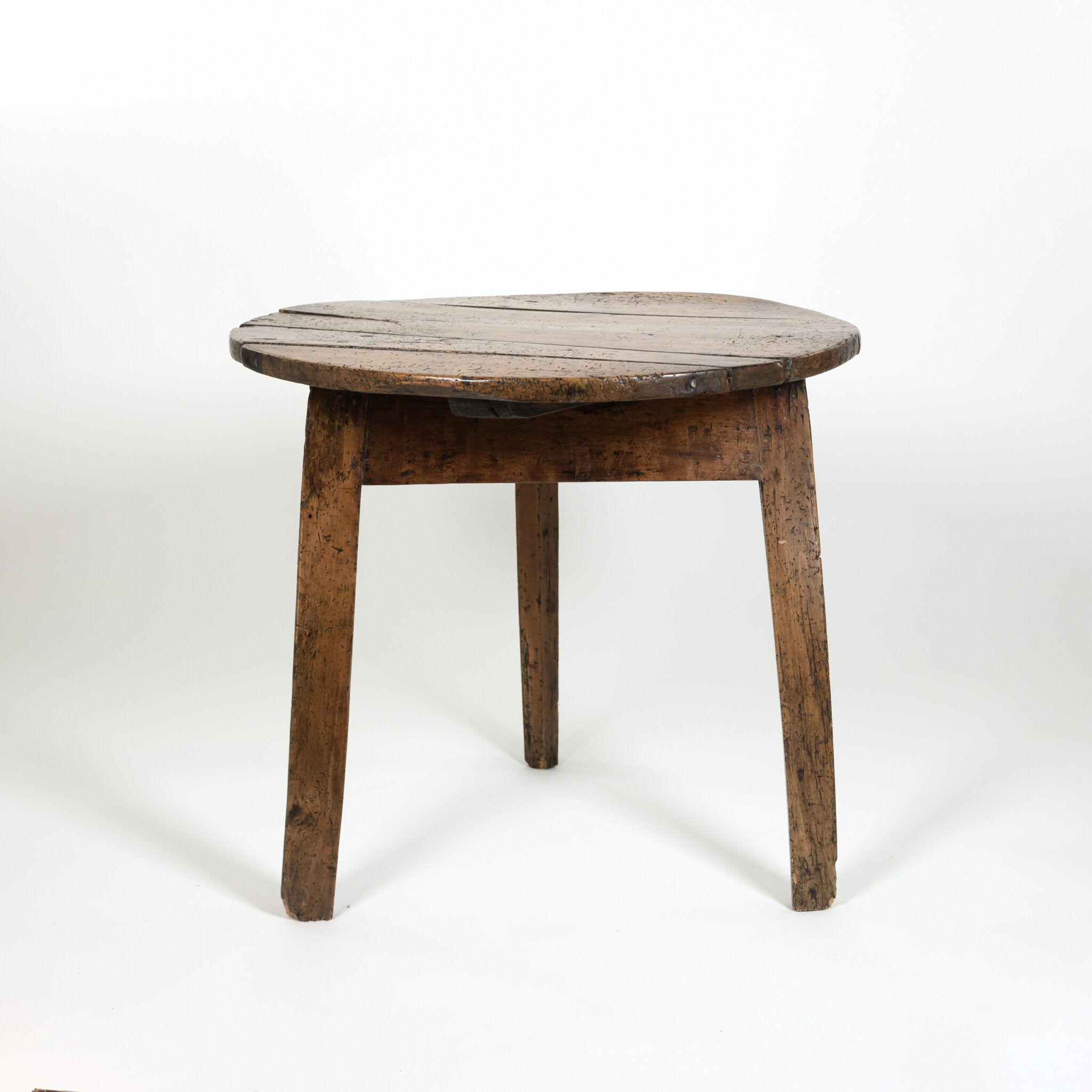 Rustic Pearwood Cricket Table English circa 1850 - Garden Court Antiques