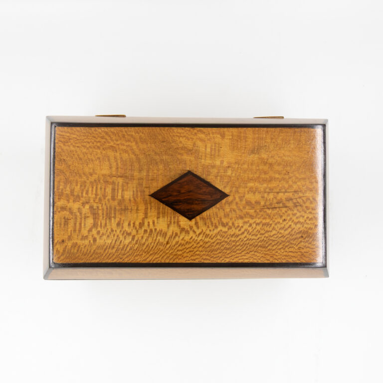Early 19th Century Solid Lacewood Box with Campaign Handles - Garden ...